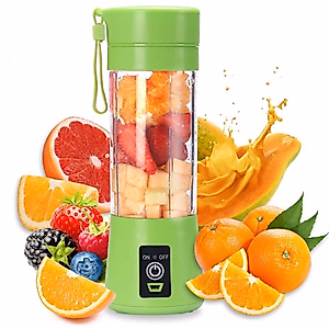 Portable Blender,Numafa Personal Size Blender Juicer Cup, shakes and Smoothies Blender,Handheld Fruit Machine,Blender Mixer Home (green)