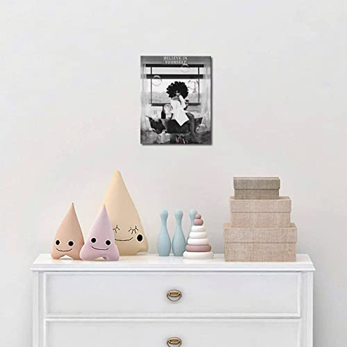 African American Wall Art Bathroom Decor Black Girl In Bathtub Canvas Wall Art Poster Prints Modern Pink Wall Decor Fashion Black Women Pictures Framed Artwork For Bathroom Ready To Hang 8"X10"