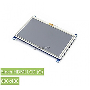 5inch 800x480 Resistive Touch Screen LCD Display Monitor HDMI Interface Supports Raspberry Pi 4 3 2 Model B A+ B+ BB Black Banana Pi Supports Game Console XBOX360 Sony PS4 Nintendo Switch @XYGStudy
