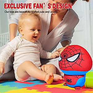 UMPRZBXX Mushroom Spider Plush Toy - Super Soft Filling Animal Pillow for Kids and Adults for Hero Fans -12 inch Red Spider Mushroom Plush