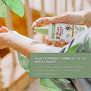 Quantum Health Buzz Away Extreme Insect Repellent DEET Free Cedarwood Lemongrass & Citronella Oil Outdoor Mosquito & Tick Bug Spray Powerful Plants Repel Bugs Off Your Skin, Safe for Kids - 4 Ounce