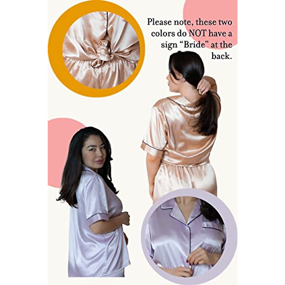 Bride Pajama Set Bride PJs Pajamas for Women Satin Silk Pajamas Bridal Shower Gift Sexy Pajamas for Women Short Set Sleepwear Purple