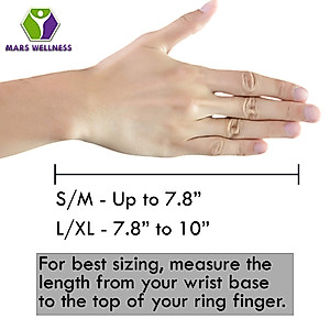 MARS WELLNESS Boxer Fracture Splint - 4th or 5th Metacarpal Splint Hand and Finger Brace - Broken Fingers, Wrist, Pinky and Hand Immobilizer - Small/Medium