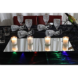 White Votive Candles in Clear Glass Jar 24 Hour Long Burning Time Decorative 1 Day Candle Cups Unscented for Dinner Wedding Centerpieces -6 Pack