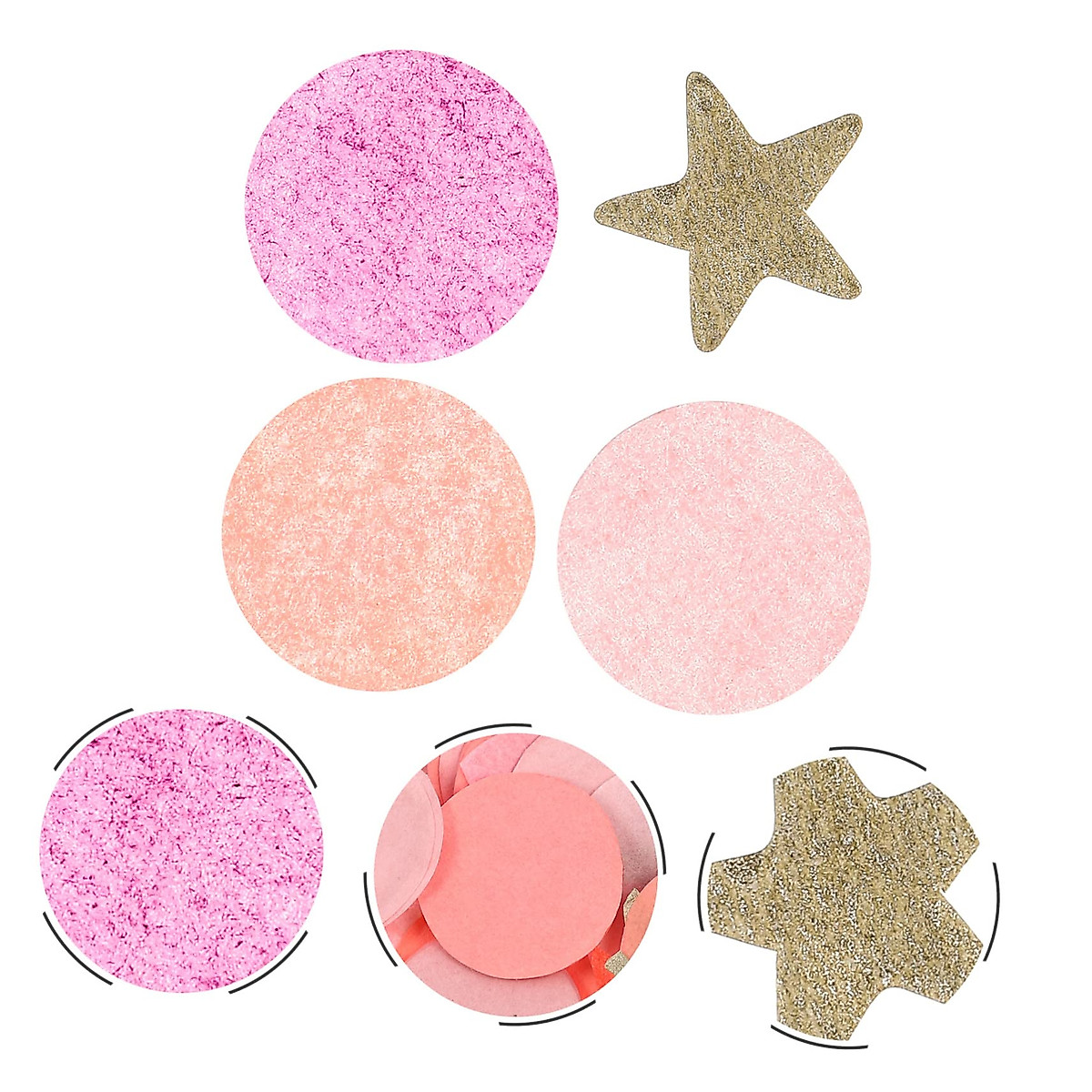 BESTOYARD 2pcs 2 Baby Confetti Dining Table Decoration Happy Birthday Balloons Decorative Party Confetti Blue Ballons Party Confetti Supplies Birthday Confetti Ornament Letter Paper Pink