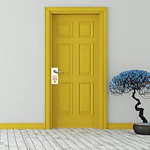 Do Not Disturb Sign | Baby Sleeping Sign For Front Door Pumping In Progress Sign Do Not Enter Do Not Knock Sign Door Sign For Bedroom Breastfeeding Sign | 2-Pack 4 Door Hanger Sign Privacy Please Sign