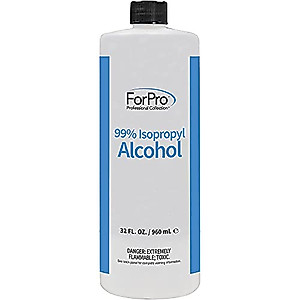ForPro 99% Isopropyl Alcohol (IPA), Pure & Unadulterated Concentrated Alcohol, 32 Ounces