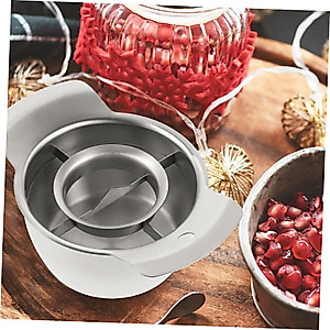 UPKOCH Pomegranate Peeler Pomegranate Arils Removal Tool Pomegranate Deseeder Peeling Tool Fruit Pomegranate Juicer with Bowl and Wooden Hammer