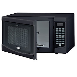 RCA 0.7 Cu. Ft. Microwave Oven - Small Microwave Oven Compact Microwave Ovens for Small Spaces, Countertop, Apartment 700 Watt Microwave - Black