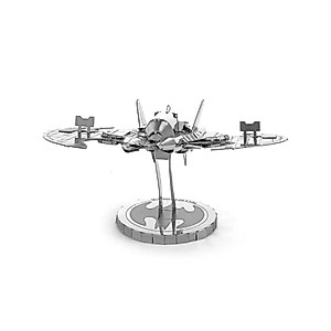 Fascinations Metal Earth Batman 1989 Movie Batwing 3D Metal Model Kit Bundle with Tweezers