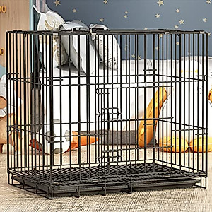 ZALBYUY Guinea Pig Cages, Small Animal Cage, Rabbit Hutch, Chinchilla Cage, Hedgehog Cage with Pull-Out Tray, Suitable for Pets of Guinea Pigs, Rabbits, Chinchillas, Kittens, Puppy, 19.7*12.6*15inch