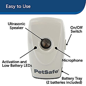 PetSafe Single Room Indoor Dog Bark Control - Ultrasonic Device to Deter Barking Dogs - No Collar Needed - Up to 25 ft Range - Automatic Anti-Bark Pet System