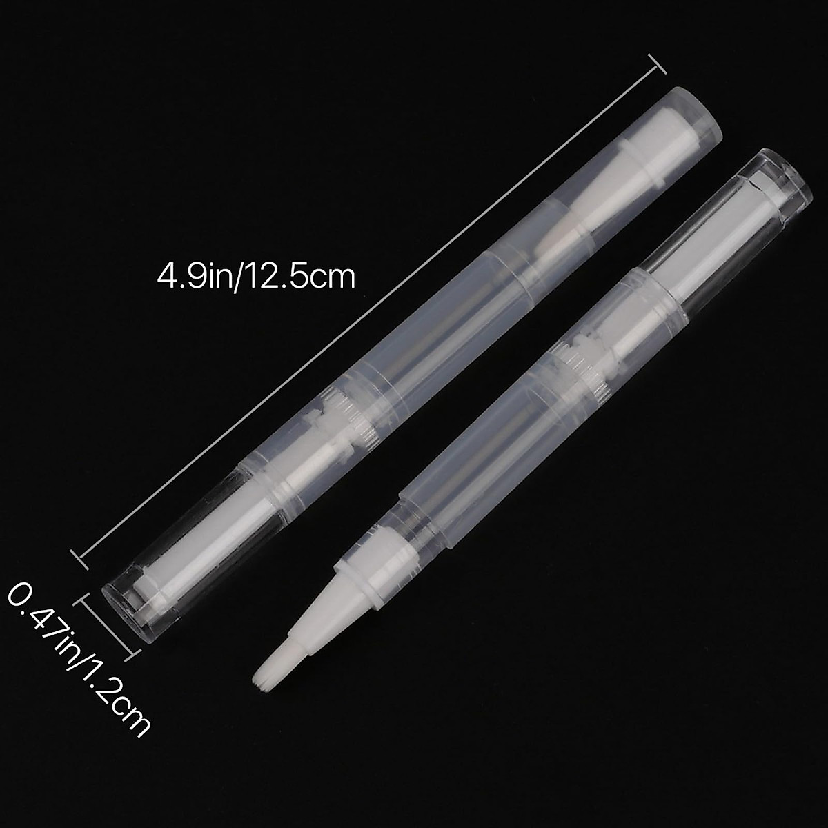 AyeVision SUEIANNMN 20Pcs Transparent Twist Pens,3ml Nail Twist Pens Empty Transparent Nail Oil Pen with Brush Empty Cuticle Oil Pen Cosmetic Container Pen for Lip Gloss Eyelash Growth Liquid