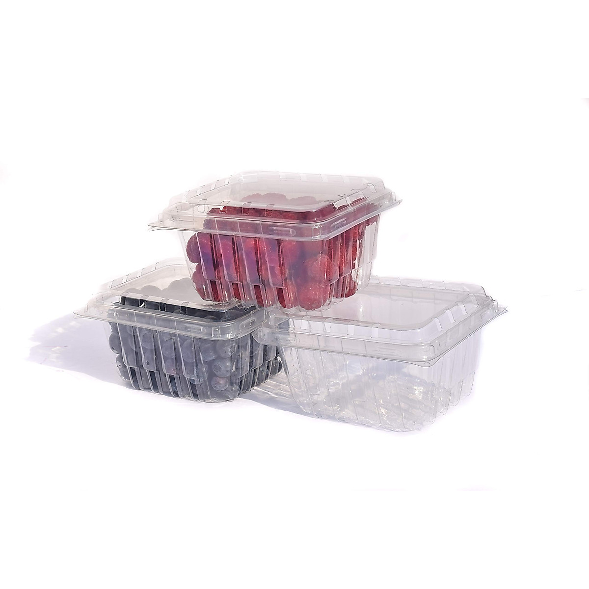35 PACK - Plastic Berry Basket/Produce Containers - Pint Size for Blueberries, Raspberries, Strawberries