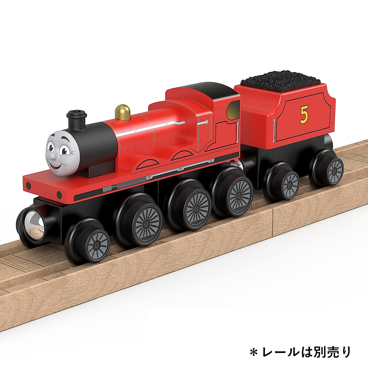 Thomas & Friends Wooden Railway Toy Train James Push-Along Wood Engine & Coal Car for Toddlers & Preschool Kids Ages 2+ Years (Amazon Exclusive)