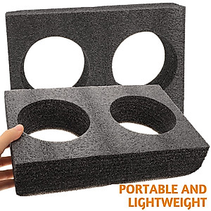 Zerodeko 2pcs Takeaway Cup Holder Packing Bowl Tray Drink Carrier for Bowl Packing Tray Outdoor Couch Bowl Holder Trays Picnic Bowl Drink Cup Epe Pearl Cotton Coffee