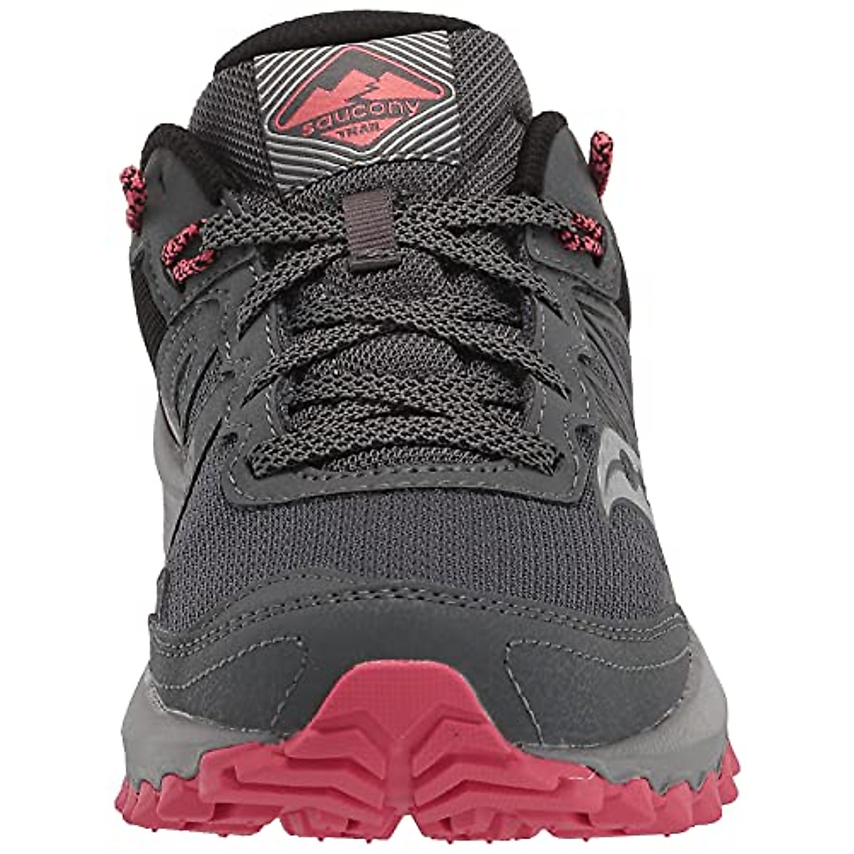 Saucony Women's Excursion TR14 Running Shoe, Charcoal/Coral, 10 W US