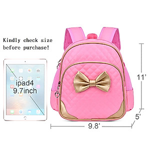 Suerico Suerico Cute Durable Waterproof Toddler Preschool Bag Kindergarten Kids Backpack for Girls (Pink)