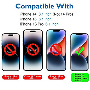 Mothca for iPhone 14/iPhone 13/13 Pro (6.1-inch) Matte Privacy Screen Protector [NOT for iPhone 14 Pro] with Alignment Sticker, Full Coverage Anti-Spy Anti-Glare Anti-Fingerprint Tempered Glass Film