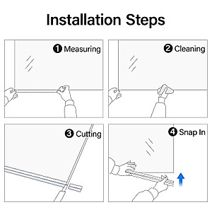 3-Pack 3/8" x 39" Shower Door Bottom Seal - Shower Door Sweep - Frameless Glass Seal Strip - Stop Shower Leaks and Create a Water Barrier, 10MM