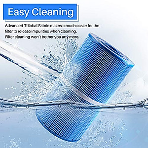 POOLPURE PLFC-6430-M Spa Filter Replaces Watkins 31489, Compatible Pleatco PWK30-M, Filbur FC-3915M, P/N0969601, 71825, 73178, 73250, 3 Pack.