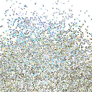 EcoGlimmer "DiscoBall Chunky" Cosmetic Biodegradable Eco Glitter - Plant-Based, Eco-Friendly Glitter Blend for Face, Body, Hair, Nails, and DIY Crafts - 15 Grams (1/2 Ounce)