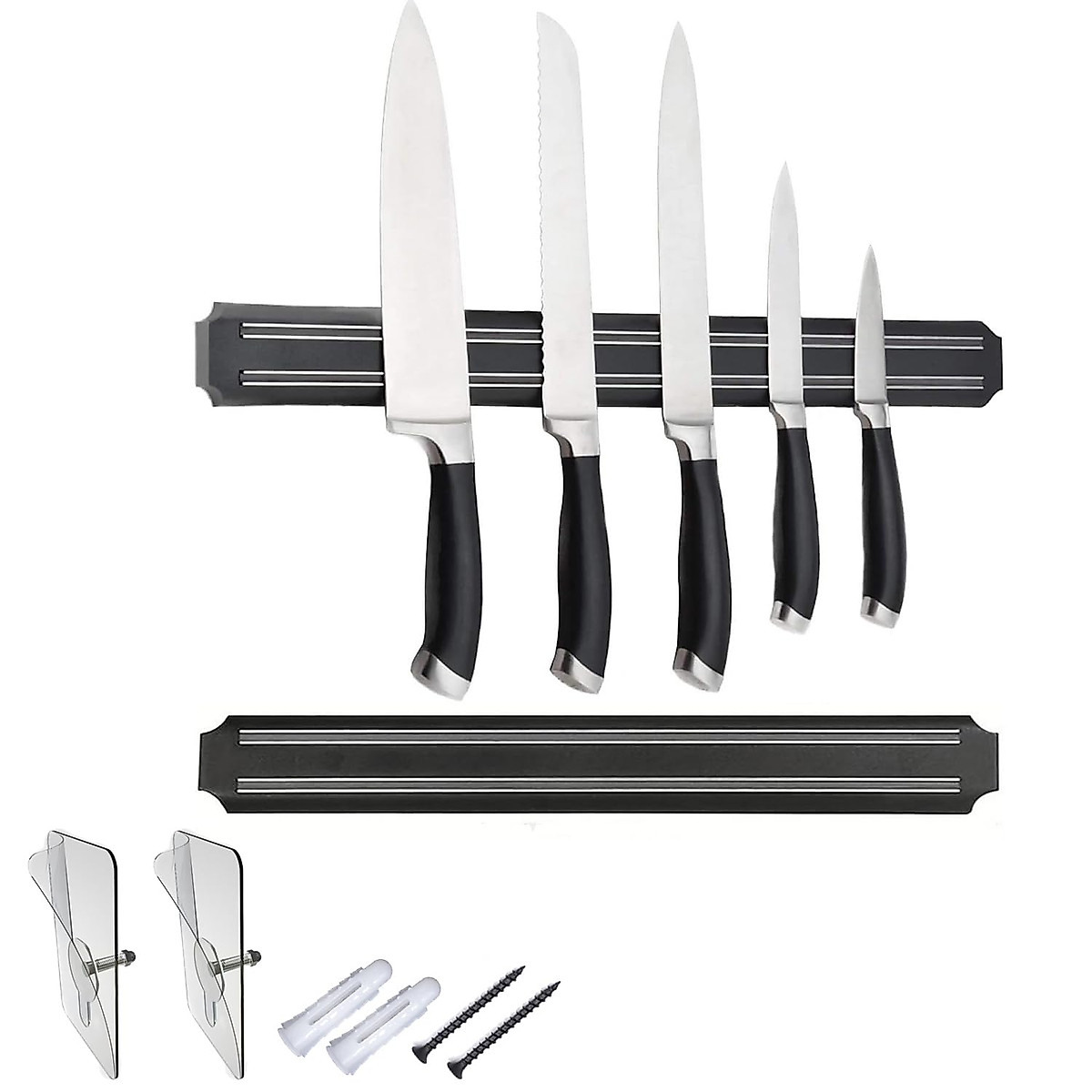 ﻿ Magnetic Knife Holder,15 Inch Magnetic Knife Storage Strip,Knife Bar Block Magnet,Kitchen Utensil Holder,Tool Holder,Multipurpose Magnetic Knife Rack