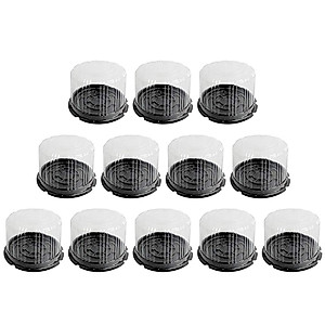 Cheesecake Carrier 20pcs Single Dome Boxes Plastic Individual Cupcake Container Muffin Dome Holders Cases Boxes Cups for Cupcakes Muffins Mooncake 6inch Tall Layer Cake Carrier