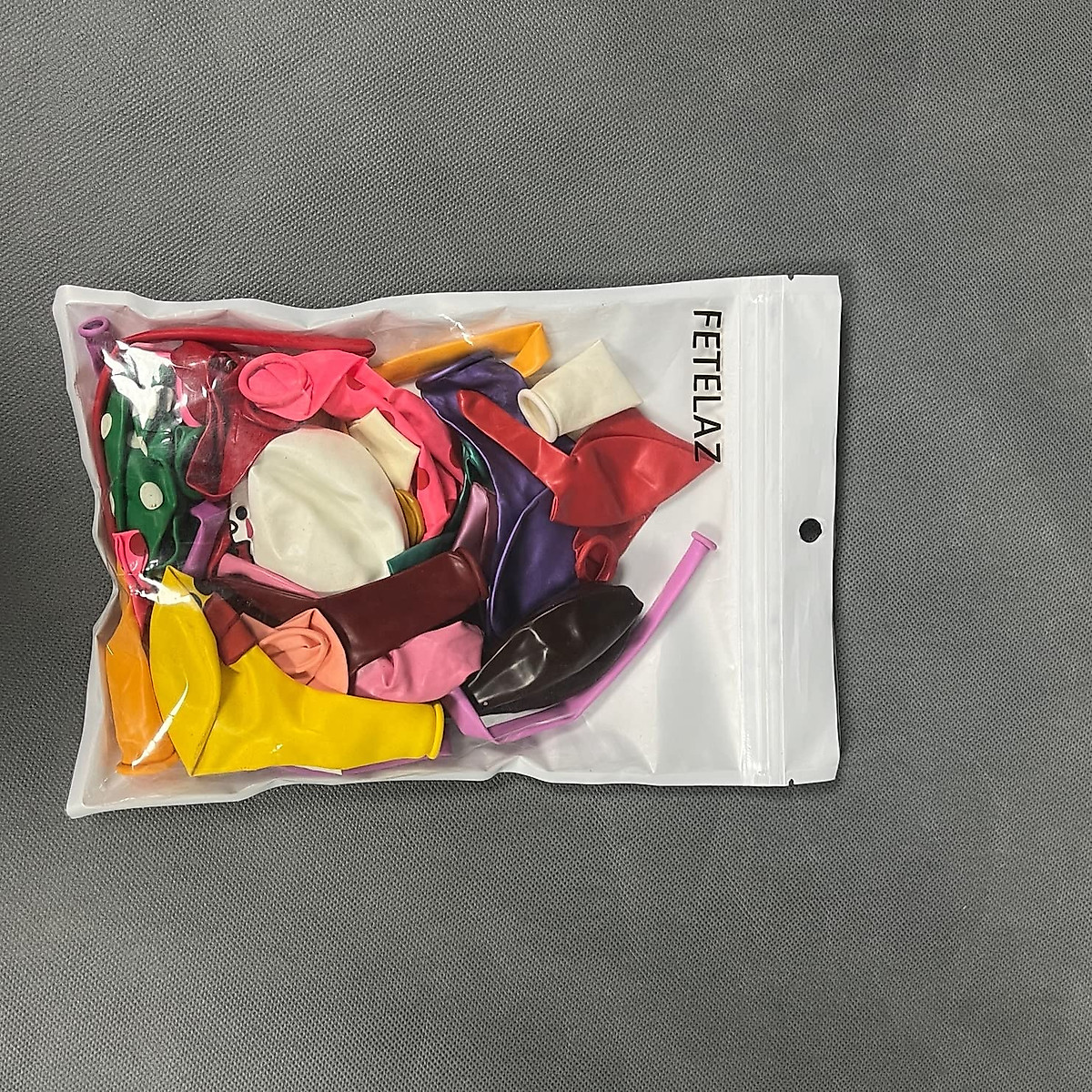 FETELAZ balloons , 12 Inches Premium Assorted Colorful Balloons, Bulk Pack of Strong Latex Balloons for Birthday, Party, Christmas, Wedding, Anniversary and Vacation