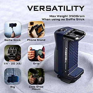 Freewell Versatile Bluetooth Smartphone Selfie Grip with ARCA Standard, Cold Shoe Mount for iPhone, Samsung Cell Phone