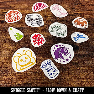 Rainforest Tree Frog Solid Temporary Tattoo Water Resistant Fake Body Art Set Collection - Black (One Sheet)