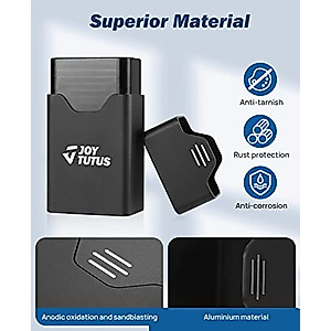 JOYTUTUS RFID Key Fob Protector, Aluminium Box for Fob Protector Signal Blocking, Key Fob Signal Blocker, Car Keyless Entry Fob Signal Blocking Case, Key Fob Protector RFID Blocking Box