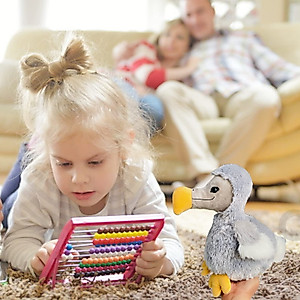 Whrigud 11'' Realistic Dodo Bird Stuffed Animal Pillow Plush Toy Soft Ugly Dodo Plushie Big Birds Stuffed Animals Pillows for Kids Gifts Home Decor (dodo Bird)