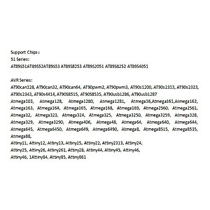 Wondiwe AVR ATMEGA System Development Board and USB ATMEGA8 ISP Programmer 51 Module