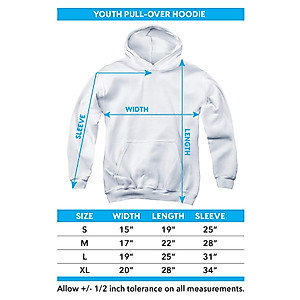 LOGOVISION Ford Mustang 1969 Flag Unisex Youth Pull-Over Hoodie,Black, Medium