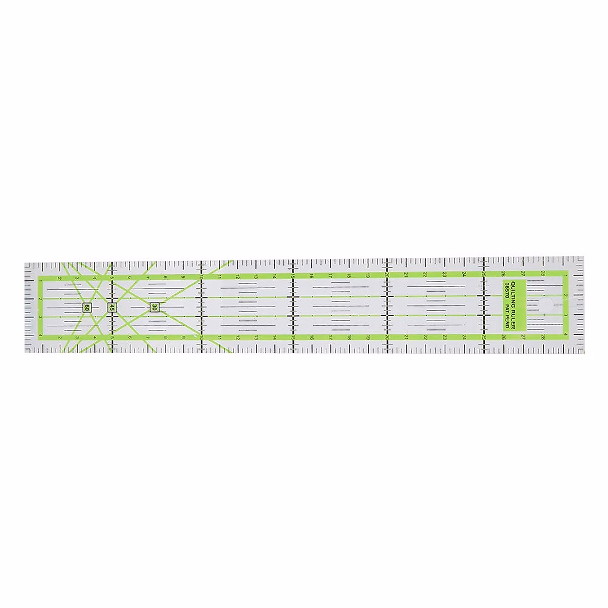 Plastic Straight Ruler, Quilting Ruler Clear Number Wear Easy Multifunctional for Household Use