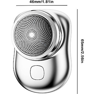 2023 New Portable Electric Shaver, Pocket Size Portable Shaver Wet and Dry Mens Razor, Magic USB mini shaver Electric , Rechargeable Travel Razors for Men (Green)