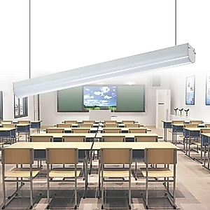 LED Shop Light 2FT, 5000K/4000K/3500K Selectable LED Linear Strip Lights, 0-10V Dimmable LED Light Fixture for Garage Workshop Warehouse, 2ft Indoor LED Commercial Ceiling Light, 2 Pack