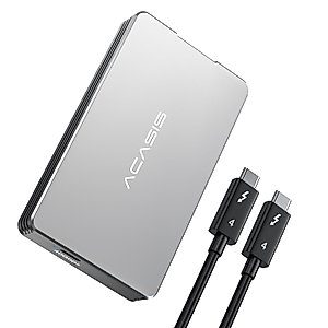 ACASIS 40Gbps M.2 NVMe SSD Enclosure, Tool Free Installation, TBU 401 for M1 M2 Pro/Max, Compatible with USB4/3.2/3.1/3.0/2.0, Support SSD Size 2280 B+M M-Key (TBU401)
