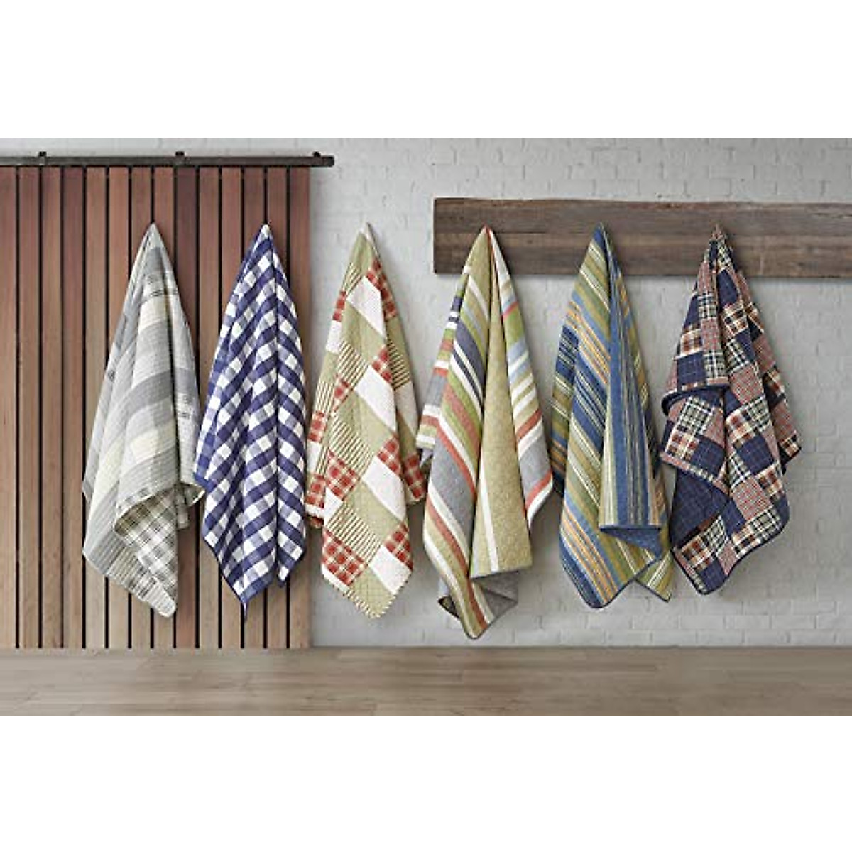 Eddie Bauer - Queen Quilt Set, Reversible Cotton Bedding with Matching Shams, Lightweight Home Decor for All Seasons (North Cove Navy, Queen)