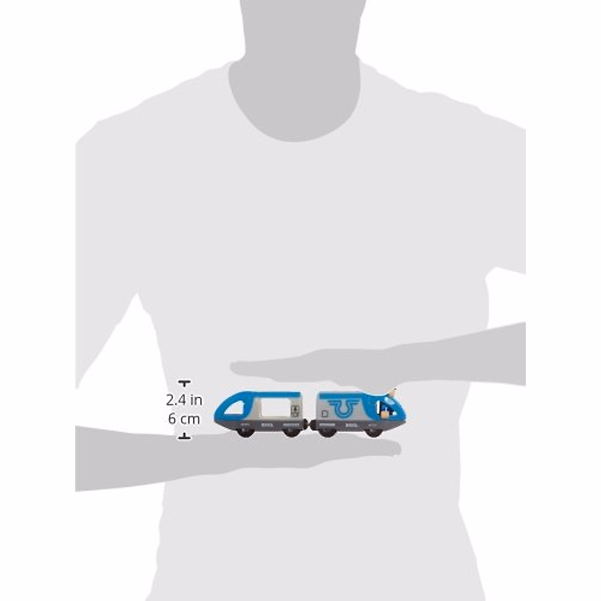 BRIO World - 33506 Travel Battery Train | 3-Piece, Battery-Operated Toy Train Set | Ideal for Kids Ages 3 and Up | Compatible with All BRIO Train Sets