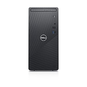 Dell Inspiron 3891 Compact Desktop Computer Tower - Intel Core i3-10105, 8GB DDR4 RAM, 256GB SSD, Intel UHD Graphics 630 with Shared Graphics Memory, Windows 10 Home - Black (Latest Model) (Renewed)