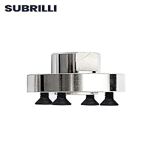 2 Pcs Flush Cut Adapter Flange 5/8"-11 Thread for Diamond Blades Quad Hole Mount Angle Grinder Accessories