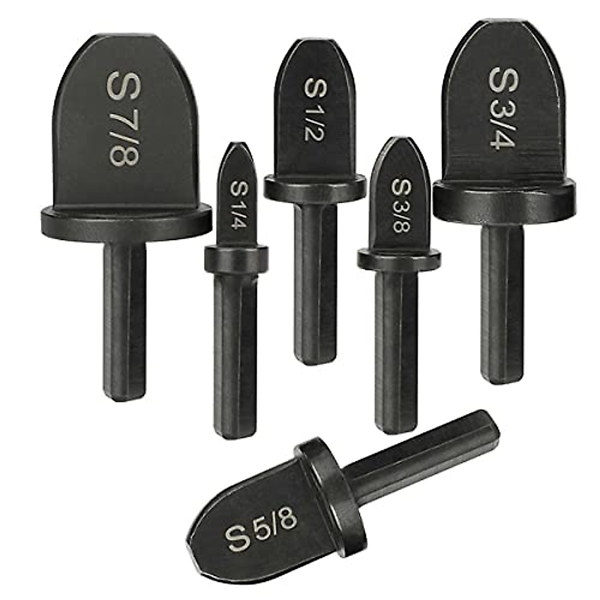SeonFook 6pcs HVAC Tools Swaging Tool Drill Bit Set Flaring Tool Drill Bits Portable Air Conditioner Copper Pipe Tube Expander Repairing Set with 7/8'', 3/4'', 5/8'', 1/2'', 3/8'', 1/4'' Bits