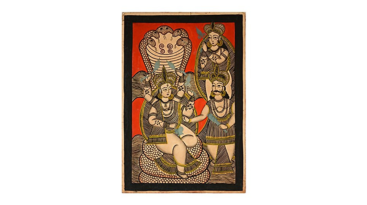 Discover Nag Devi: Bengali Scroll Art by Gurupada
