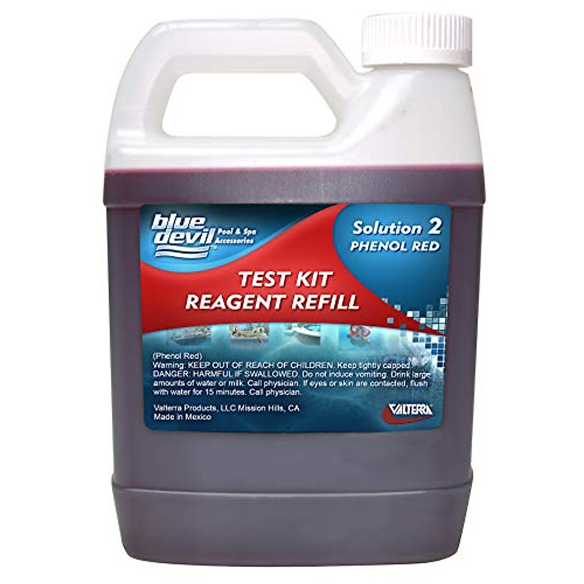 Blue Devil B7514 #2 Phenol Red (5-Way), Quart - 32oz Bottle