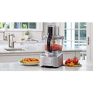 Cuisinart FP-12DCN Elite Collection 2.0 12-Cup Food Processor, Die Cast & FP-12BKSC Elite Collection 12-Cup Accessory Storage Case for Food Processors, Black