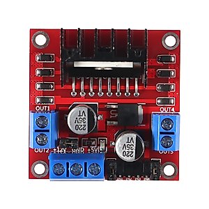 AEDIKO 4pcs L298N Motor Drive Controller Board Module Dual H Bridge DC Stepper with Jumper Wires M/F M/M F/F for DIY Electric Projects, Smart Car Robot