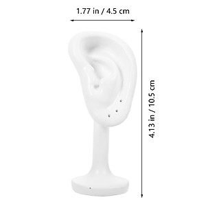 ABOOFAN Ear Model Earring Display Rack Earrings Display Stand Ear Model Jewelry Display Holder Ear Studs Earrings Holder Jewelry Organizer for Home Shows White Earring Holder