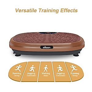 EILISON FitMax 3D XL Vibration Plate Exercise Machine - Whole Body Workout Vibration Fitness Platform w/Loop Bands - Home Workout for Lymphatic Drainage Machine for Weight Loss, Wellness, Recovery